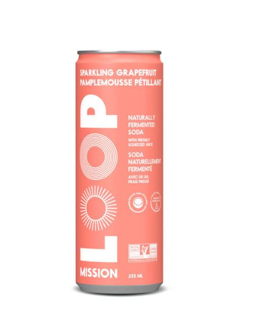 Loop Sparkling Grapefruit Probiotic Soda – Red Tape Brewery